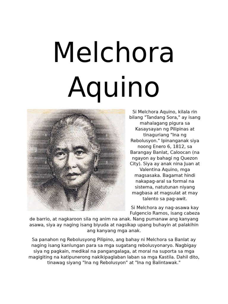 Melchora Aquino | PDF