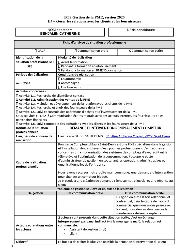 Gestion des demandes clients en PME | PDF | Informatique