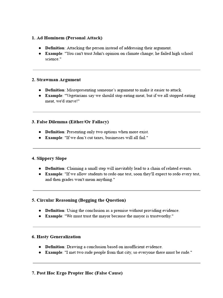 04. Argument Fallacies | PDF | Fallacy | Argument
