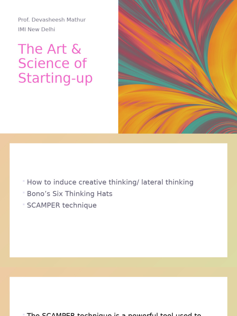 Session 6 #Creative Thinking | PDF