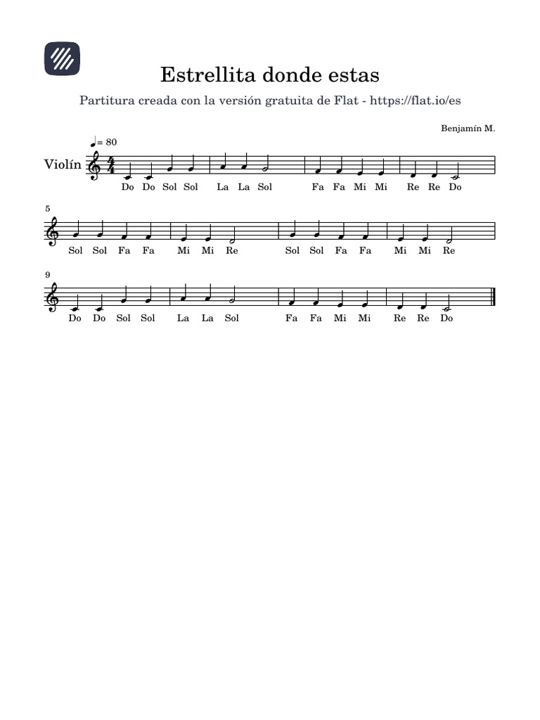 Estrellita Donde Estas | PDF