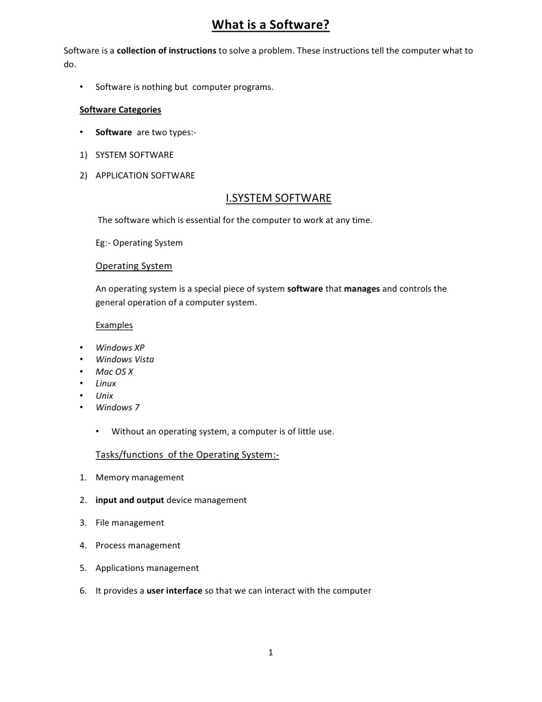 Software Categories | PDF | Graphical User Interfaces | Operating System