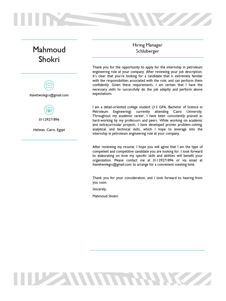 Motivation Letter Final | PDF