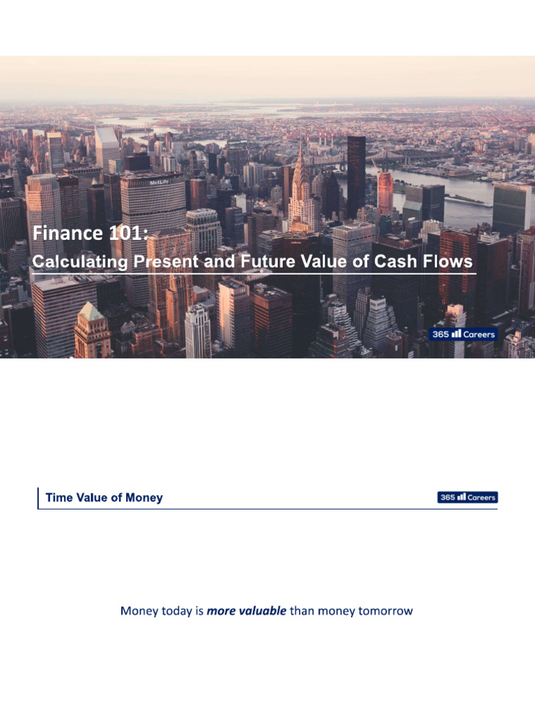 Calculating Present and Future Value of Cash Flows | PDF