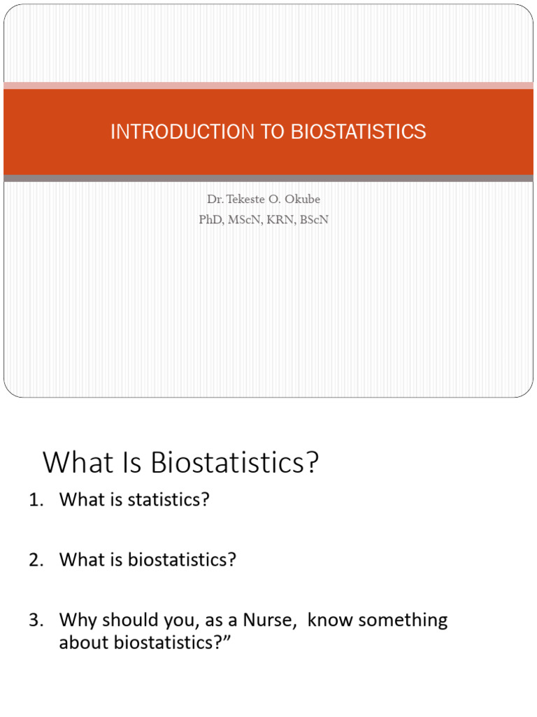 Introduction For Biostatistics | PDF | Statistics | Sampling (Statistics)