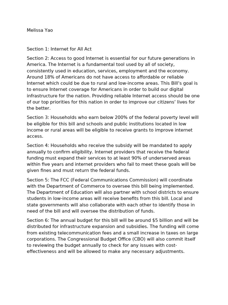 Congressional Bill | PDF