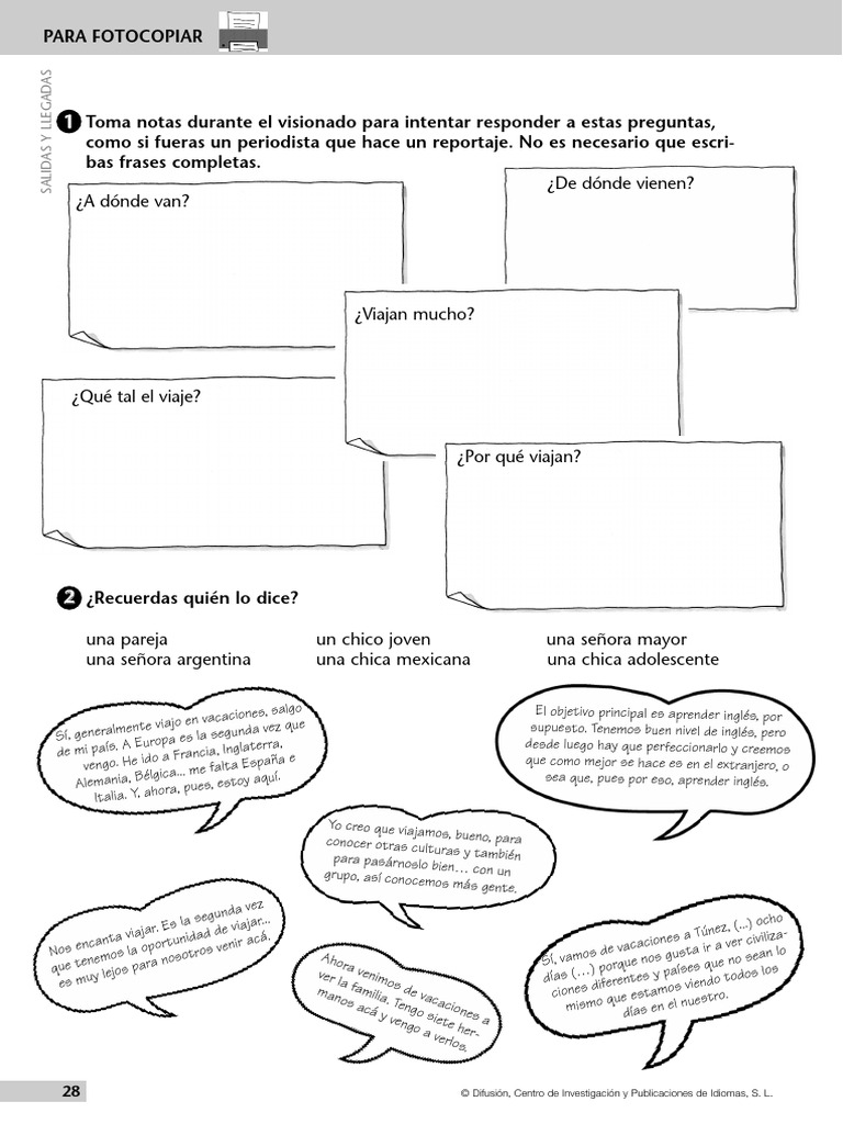 10 - 2 Salidas y Llegadas | PDF