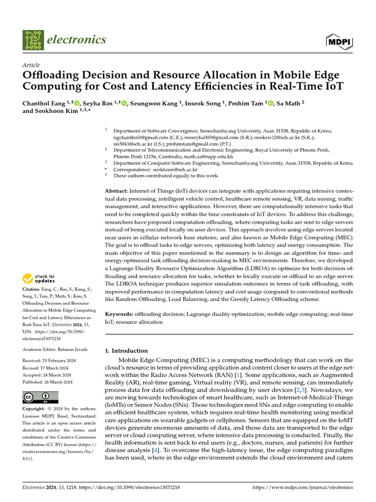 2- Offloading Decision and Resource Allocation in Mobile Edge omputing for Cost and Latency ...