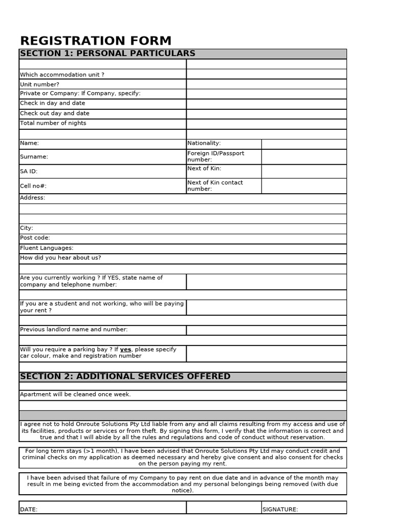 Registration Form - NEW 3 | PDF