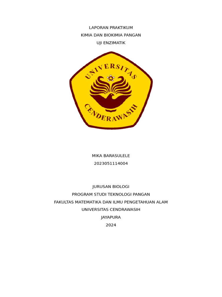 Laporan Praktikum Uji Enzimatik | PDF