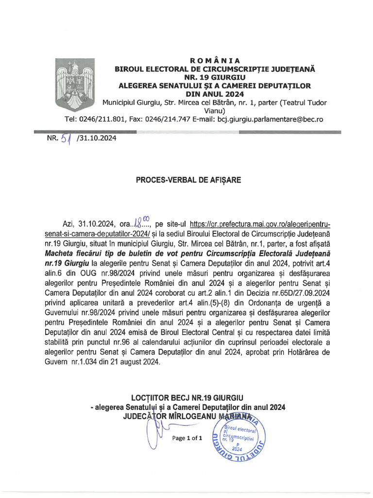 Macheta Buletine de Vot CD | PDF