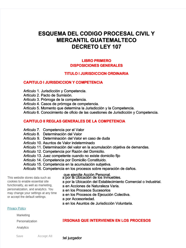 Acción Jurídica Guatemala - Esquema Del Codigo Procesal Civil y Mercantil Guatemalteco | PDF ...