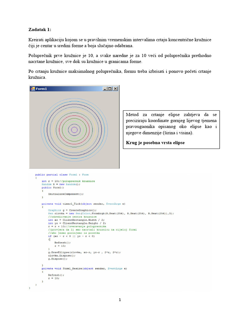 Zadaci Za Vjezbu 1 | PDF
