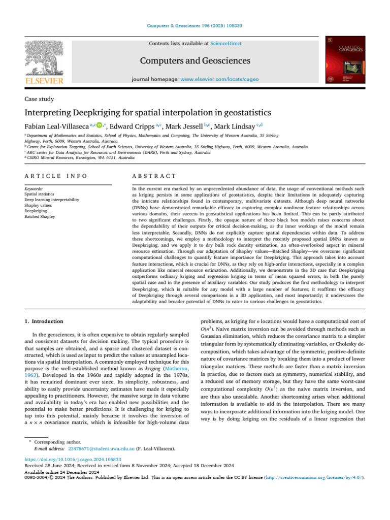 Interpreting Deepkriging in Geostatistics | PDF | Deep Learning ...