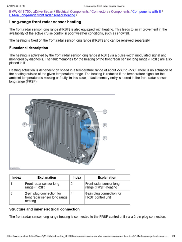 Long-Range Front Radar Sensor Heating | PDF | Sensor | Electrical Engineering