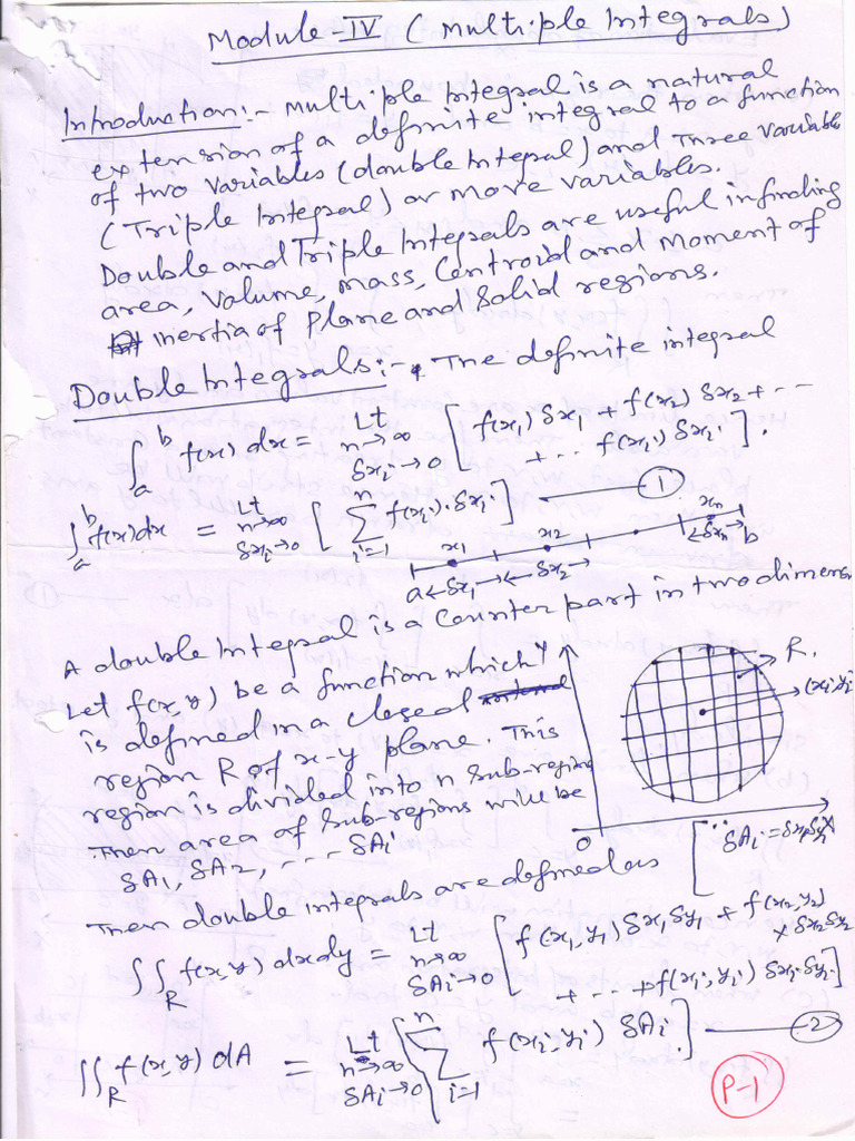 Unit-4 (Multiple Integral) | PDF