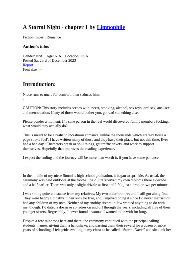 A Stormi Night - Chapter 1-5 | PDF | Bra