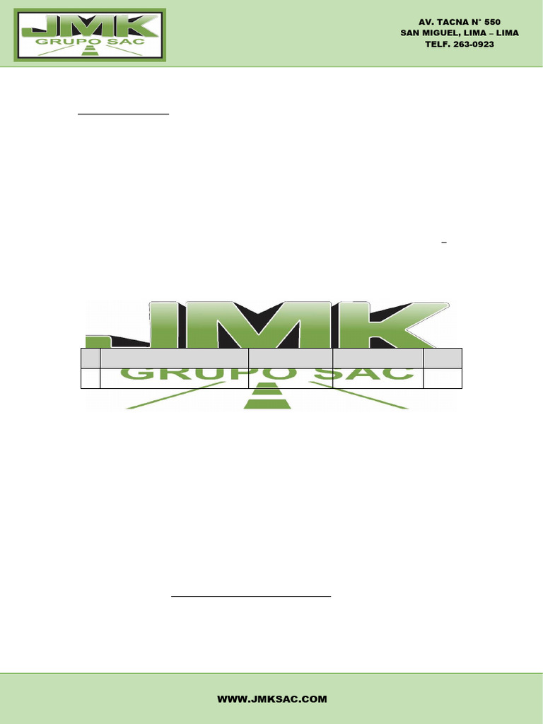 Hoja Membretada JMK Grupo (1) Jounis | PDF