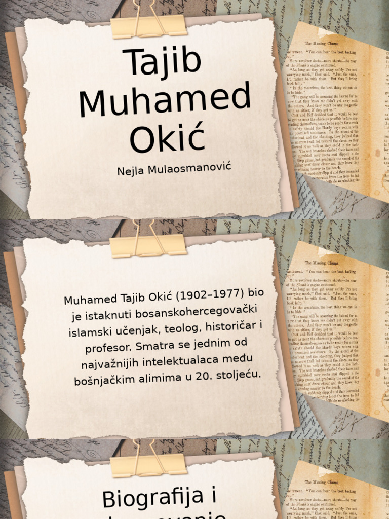 Tajib Muhamed Okić | PDF