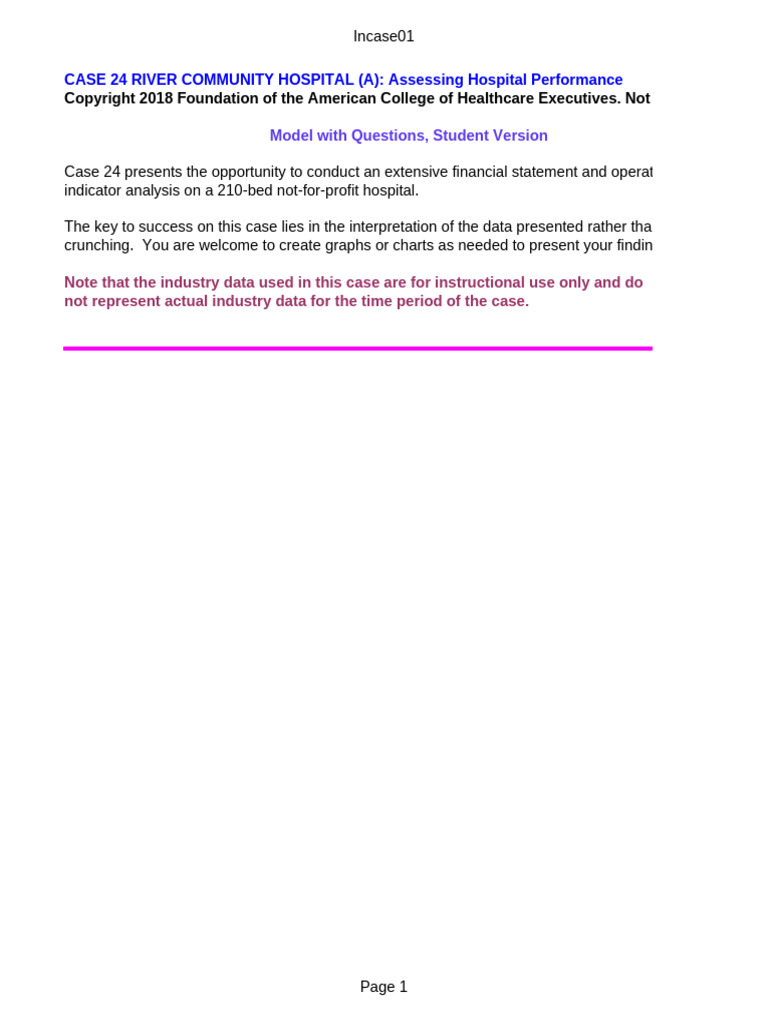 Case+24+River+Community+Hospital+%28A%29+-+Student+Questions+-+6th ...