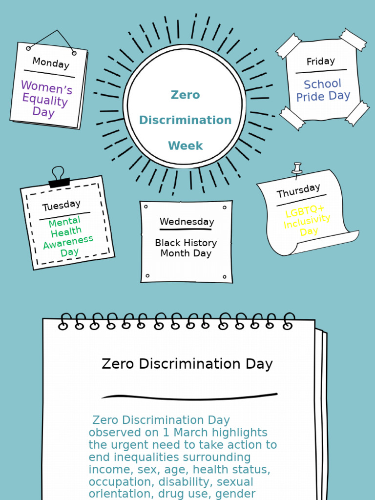 Zero Discrimination Week | PDF | Discrimination | Homelessness