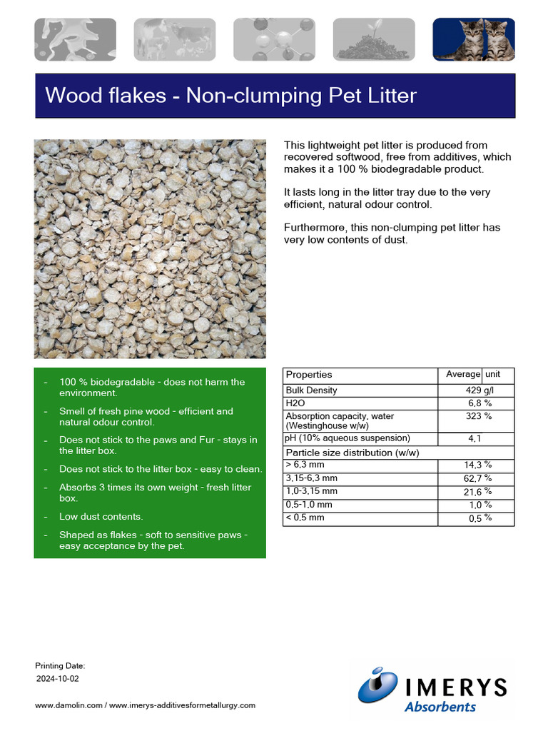 Wood Flakes - Non Clumping | PDF