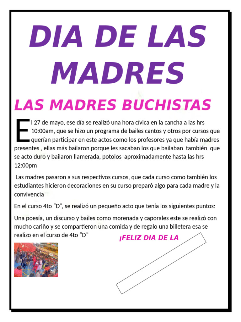 Dia de Las Madres | PDF