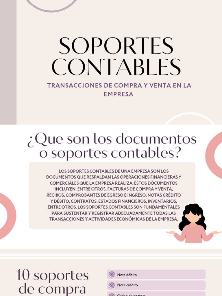 SOPORTES CONTABLES | PDF | Factura | Contabilidad