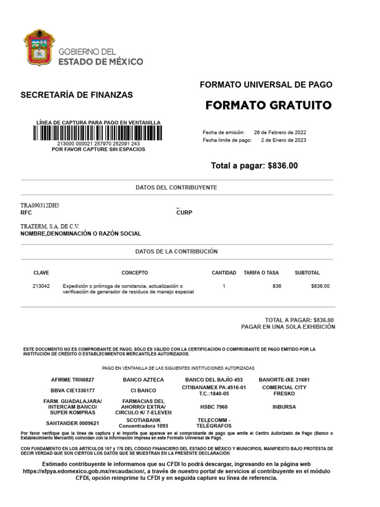 Formato Universal | PDF | Bancos | Bancario