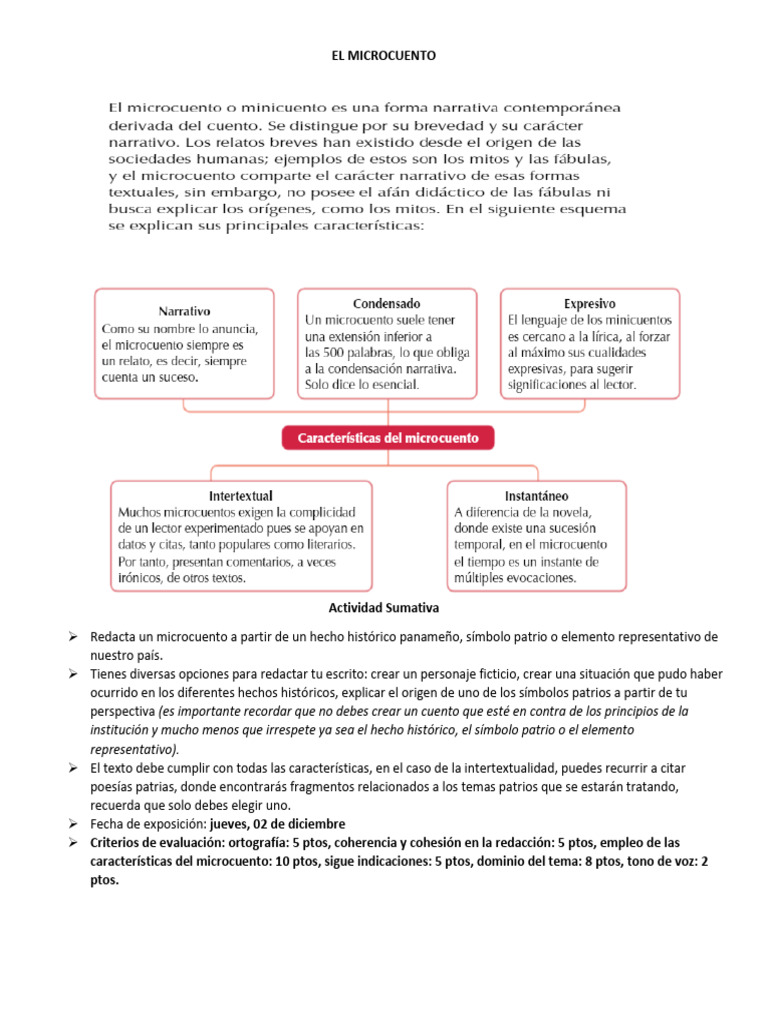 El Microcuento | PDF