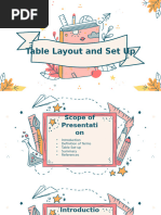 Basic Table Set Up (LP2) | PDF | Tableware | Cuisine