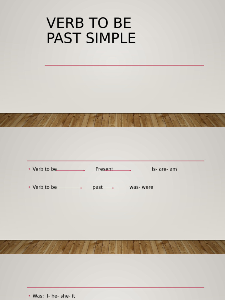 Was Were - Power Point | PDF