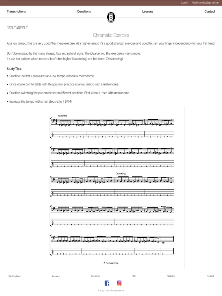 Chromatic Exercise | PDF