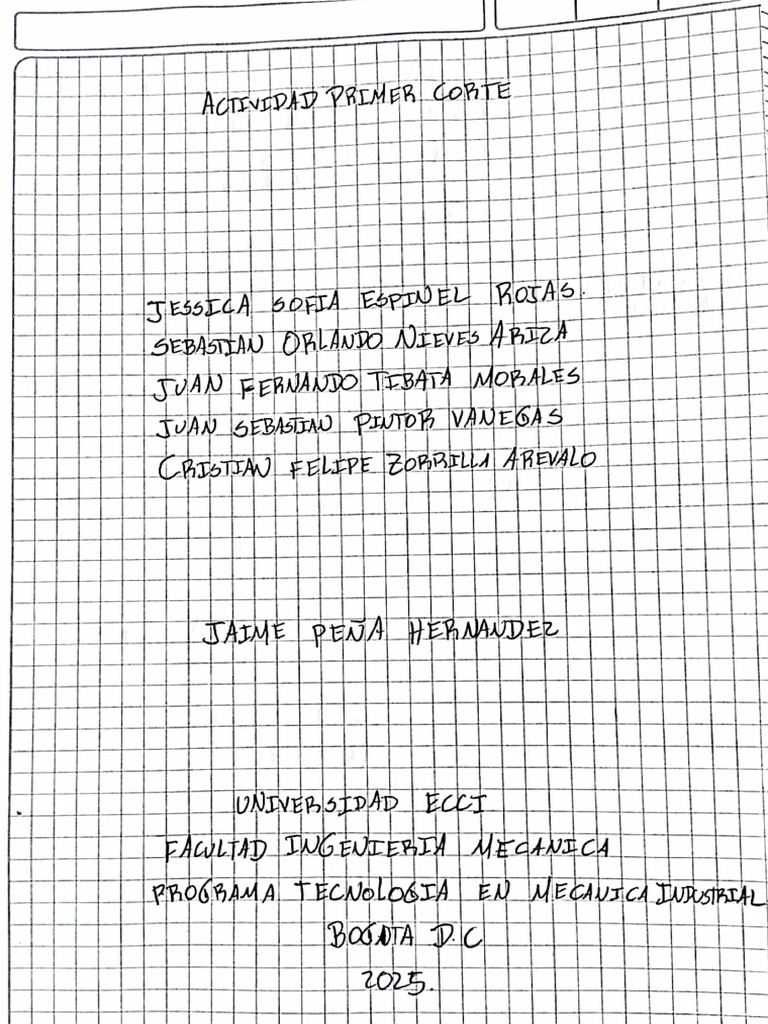 Actividad Primer Corte | PDF
