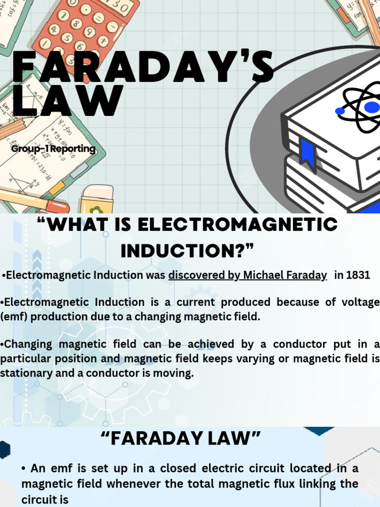 Faraday’s Law.pdf | PDF | Electromagnetic Induction | Physical Phenomena