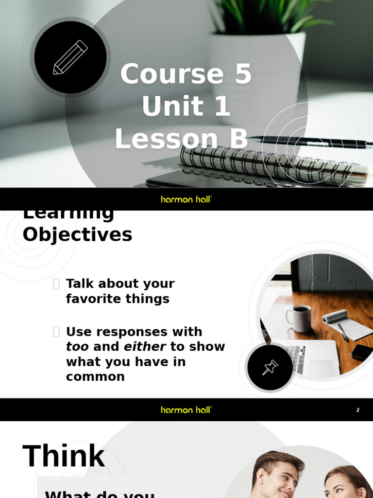 Course 5 Unit 1 Lesson B | PDF