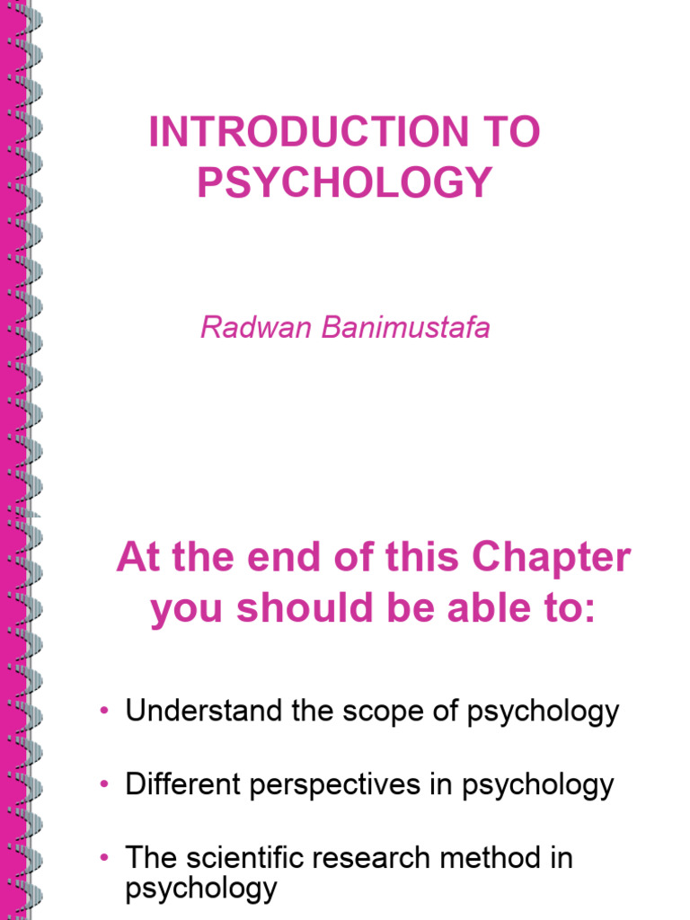 1 Introduction To Psychology | PDF | Psychology | Experiment