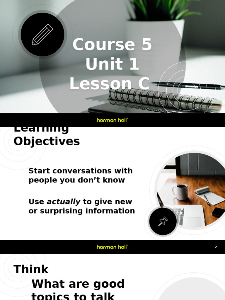 Course 5 Unit 1 Lesson C | PDF