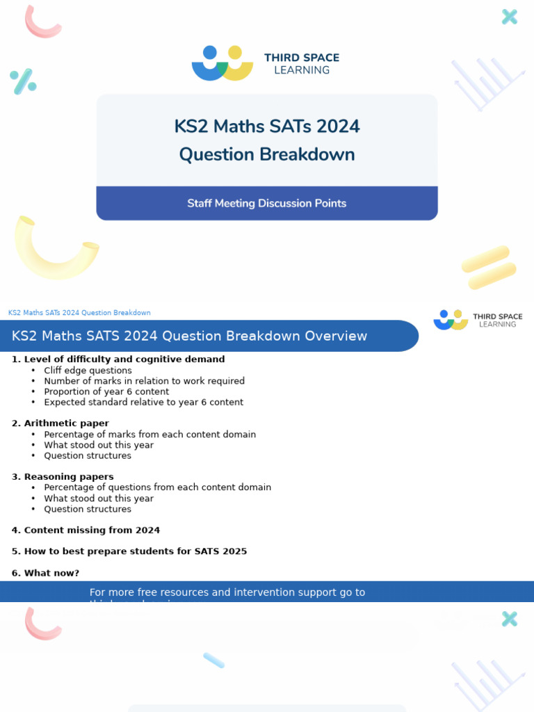 SATs+2024+Question+Breakdown+Overview | PDF | Multiplication | Sat