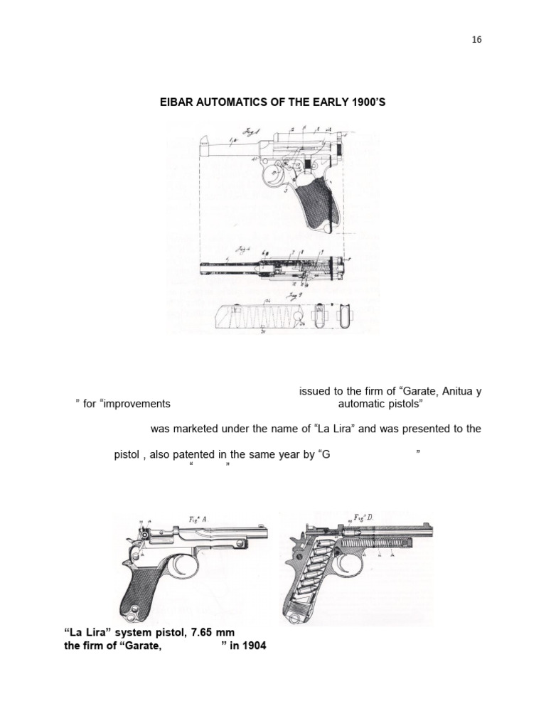 Eibar Automatic Pistols of the 1900s | PDF | Handgun | Flight