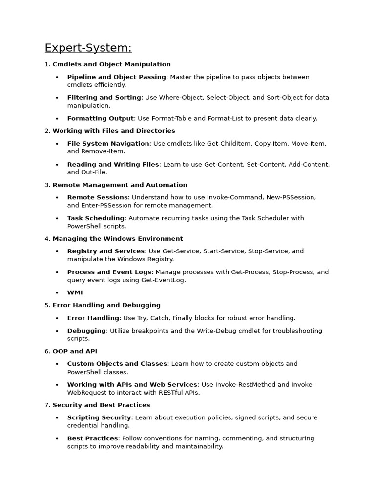 Expertensystem Powershell | PDF