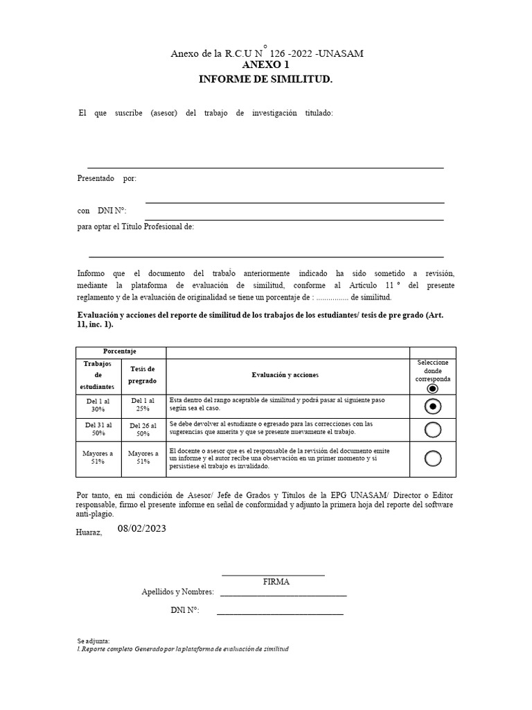 Informe de Similitud Tesis | PDF