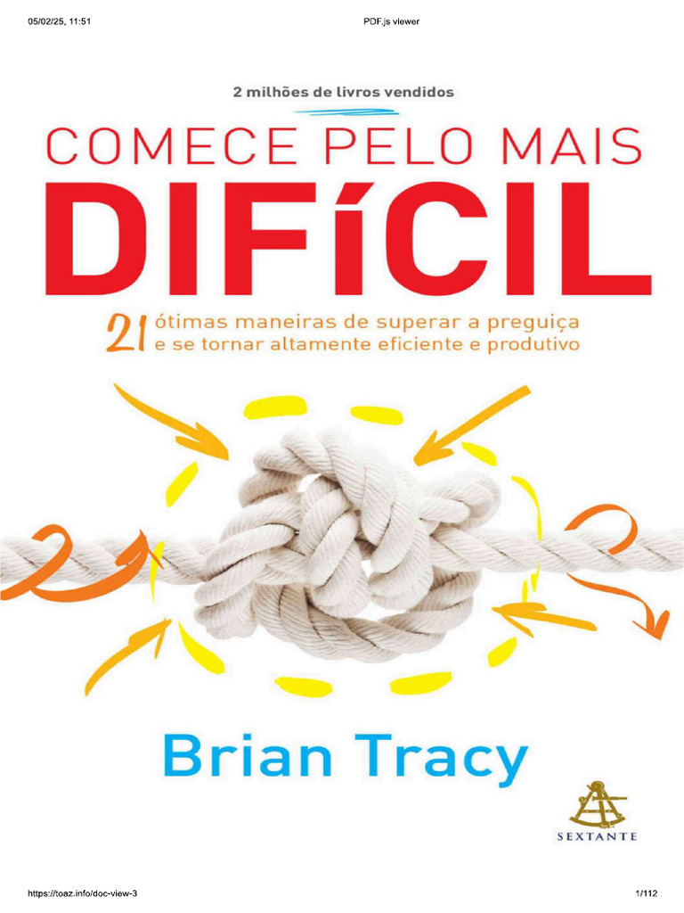 Comece Pelo Mais Difícil - Brian Tracy | PDF