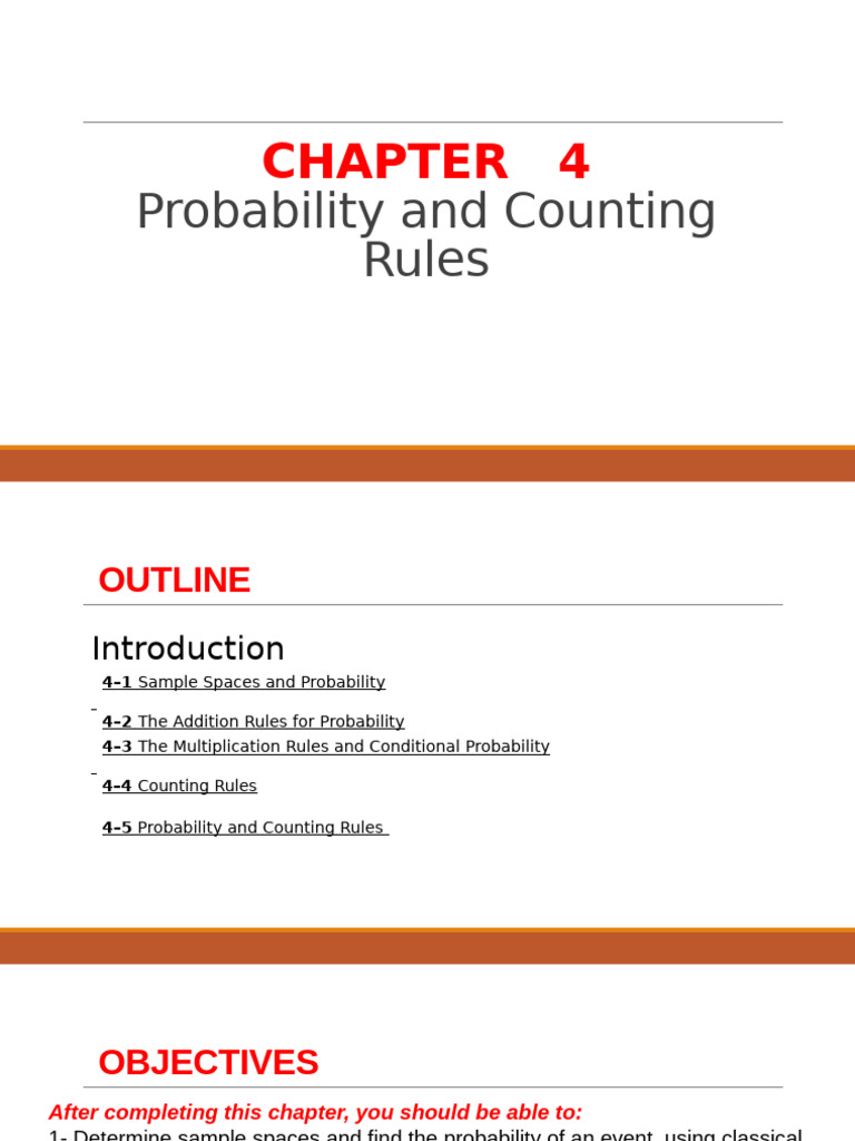 الفصل الرابع الاحصاء | PDF | Probability | Permutation