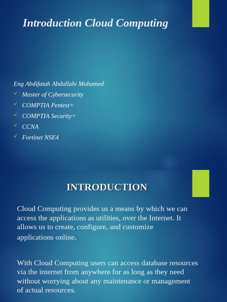Chapter One Cloud Computing | PDF | Software As A Service | Cloud Computing