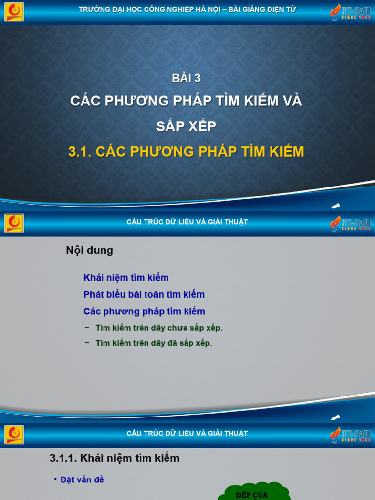 Bai 3 Phan 1 Cac PP Tim Kiem | PDF