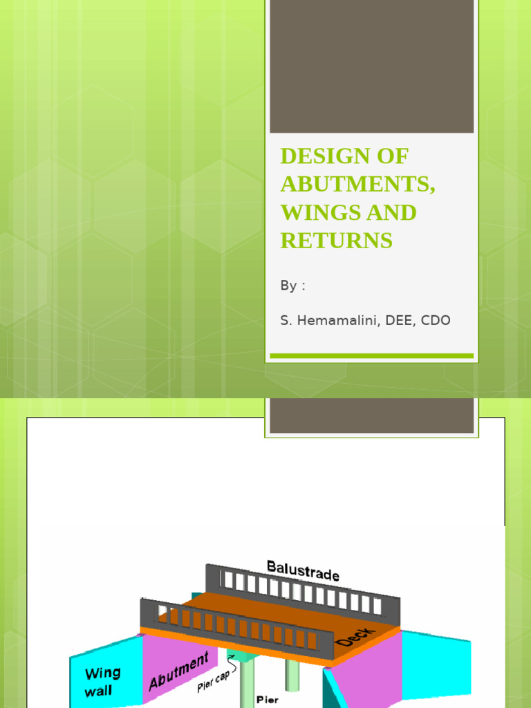 Design of Abutment | PDF | Civil Engineering