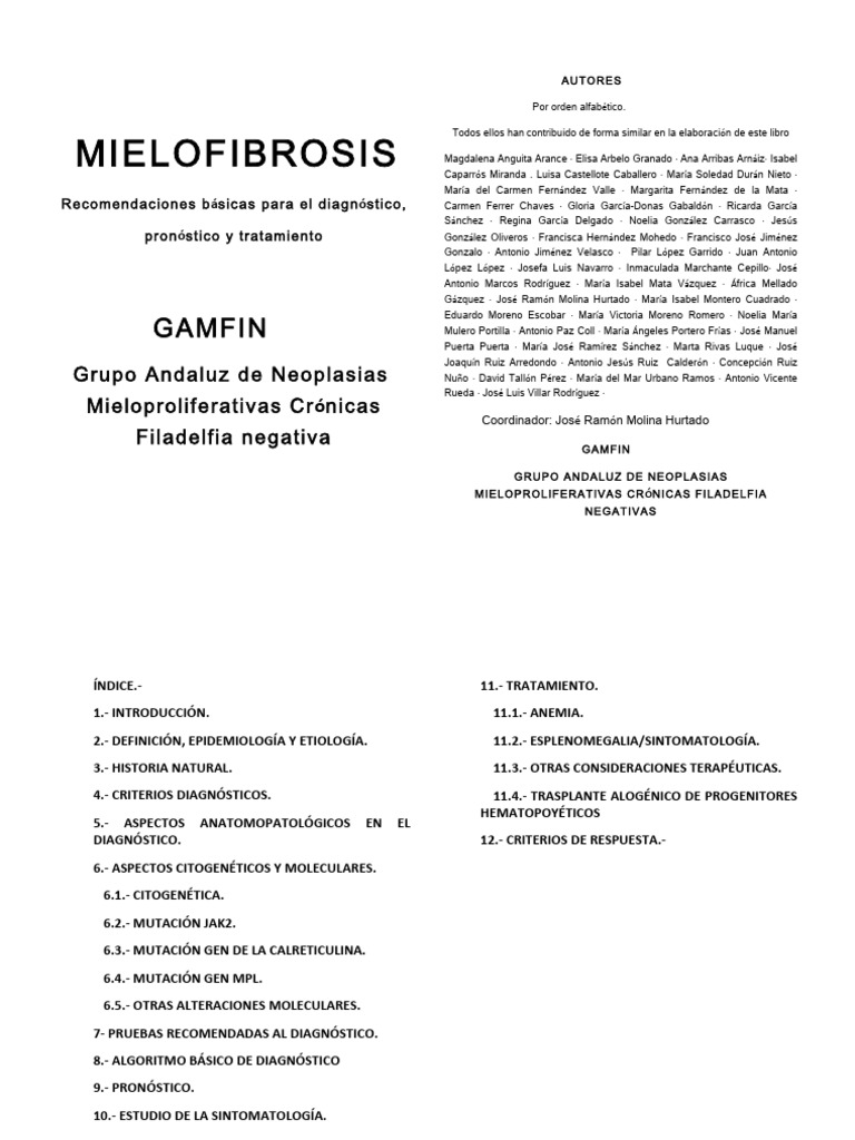 Mielofibrosis y mutación MPL | PDF | Mutación | Especialidades Medicas