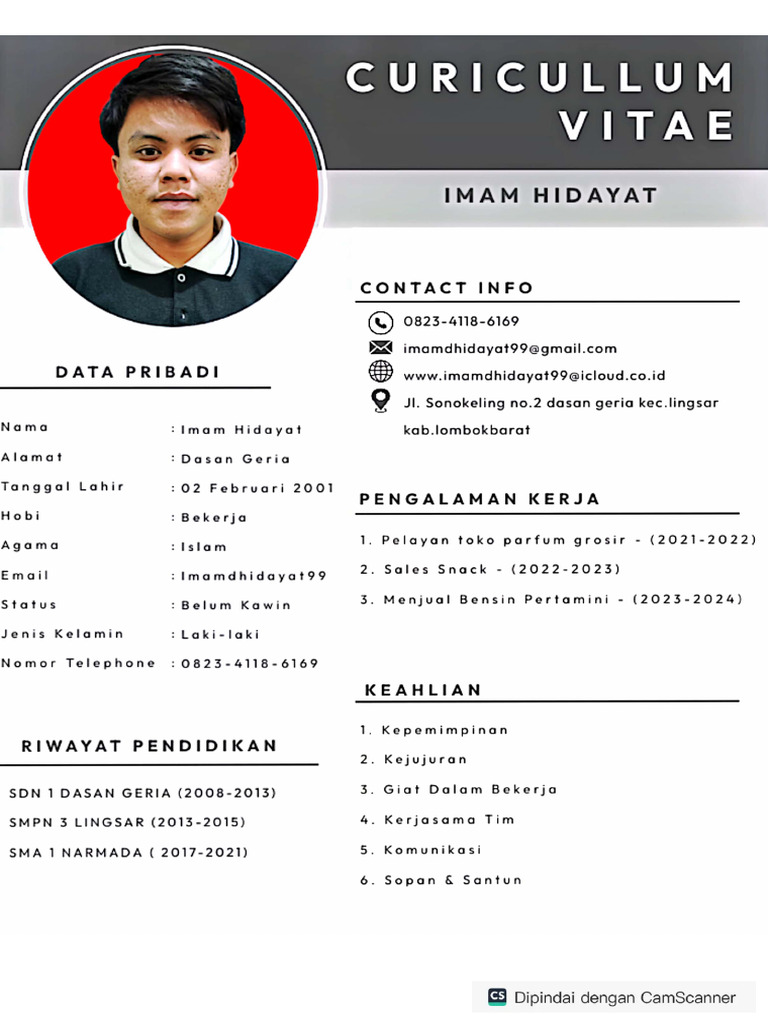 CV Imam | PDF