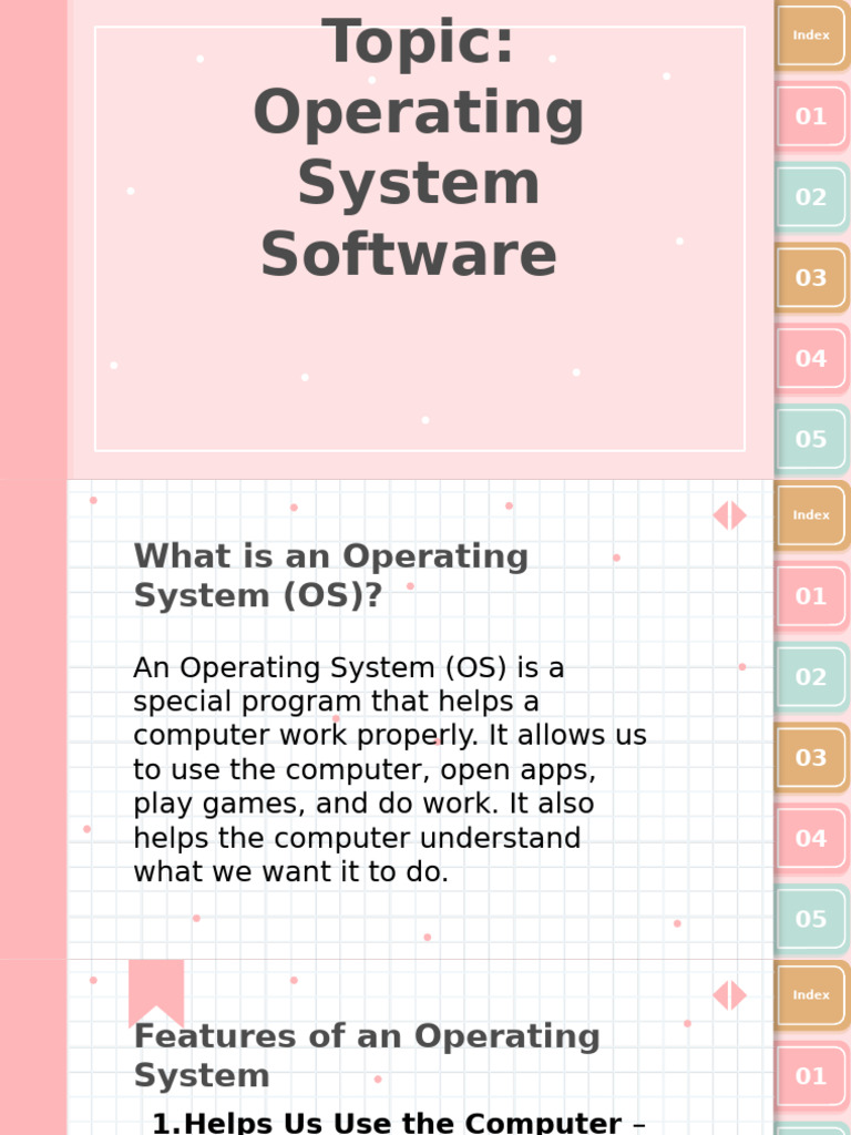 operating system software | PDF